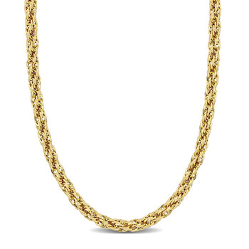 Amour 3mm Infinity Rope Chain Necklace In 14K Yellow Gold, 20 In ...