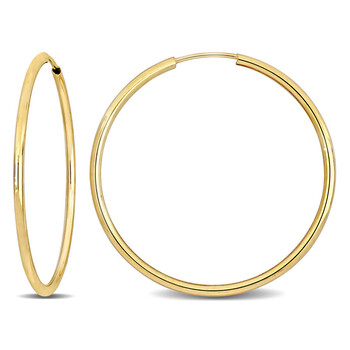 Amour 30mm Hoop Earrings in 14k Yellow Gold JMS011024 - Jewelry - Jomashop