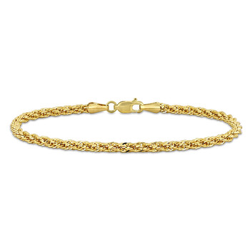 Amour 5mm Infinity Rope Chain Bracelet In 14K Yellow Gold, 9 In ...