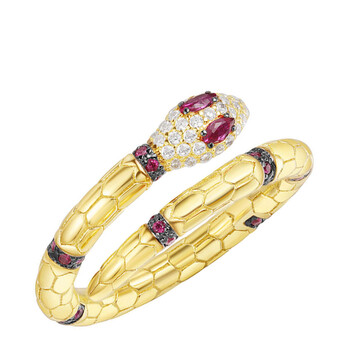 Apm Monaco Ladies Egyptian Tribute Stone Snake Wrap Ring, Brand Size 52 ...