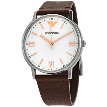 Emporio Armani Kappa Quartz White Dial Men's Watch AR11173 723763273954 ...