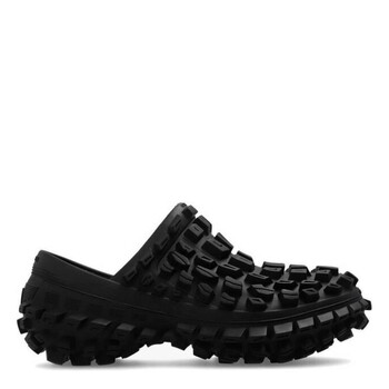 Balenciaga Black Defender Tread Clogs, Brand Size 41 ( US Size 8 ...