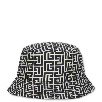Balmain Allover Printed Bucket Hat, Brand Size 1 (Small) XF1XB001MB12 ...