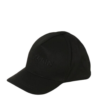 Balmain Embroidered Logo Cotton Hat, Size 2 6Q0557_G0019_930 ...