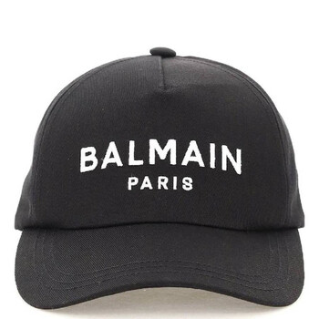 Balmain Logo Embroidered Cotton Baseball Cap XH1XA000BB31-EAB ...