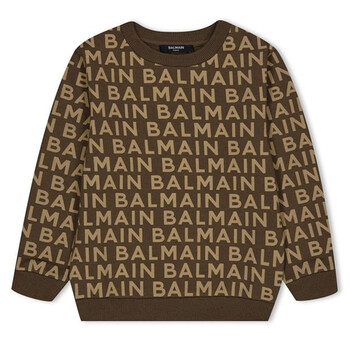 Balmain Logo Sweater, Size 12 BT9P20 W0101 119AV 8056715649395 ...