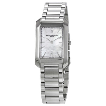 Baume Et Mercier Hampton Quartz Silver Dial Ladies Watch 10472 M0A10472 ...