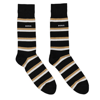 Hugo Boss Boss Men's Black Stripe Sock, Size 40-46 50473145-001 ...