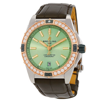 Breitling Super Chronomat Automatic Chronometer Diamond Ladies Watch ...