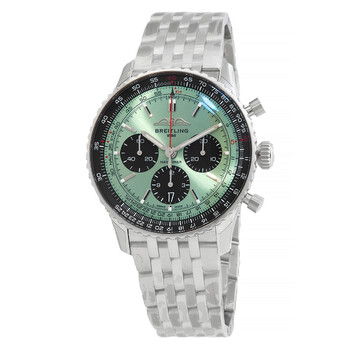 Breitling Navitimer B01 Mint Green Dial Chronograph Automatic Men's ...