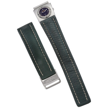 Breitling Men's Leather Watch Band With Second Time Zone Attachment ...