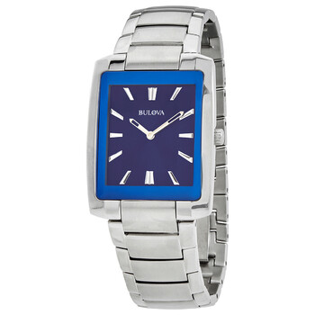 Bulova Classic Diamond Blue Dial Men's Watch 98D130 042429542297 ...