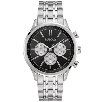 Bulova Sutton Chronograph Quartz Black Dial Men's Watch 96B403 ...