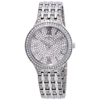 Bulova Phantom Quartz Crystal Embellished Ladies Watch 98L235 ...