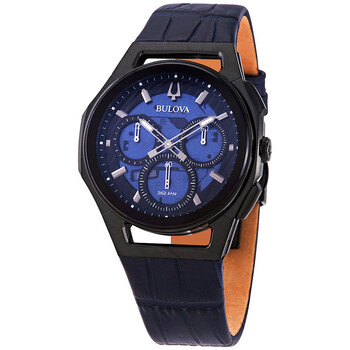 Bulova Classic Chronograph Blue Dial Men's Watch 97B170 042429556997 ...
