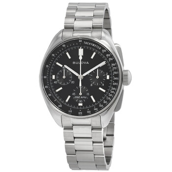 Bulova Lunar Pilot Archive Chronograph Quartz Silver Dial Men's Watch ...