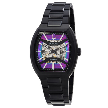 Bulova Maquina Automatic Blue Dial Men's Watch 98A319 042429603646 ...