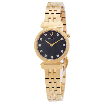 Bulova Rhapsody Quartz Blue Dial Blue Leather Ladies Watch 96P212 ...