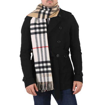 Burberry Archive Beige Giant Check Cashmere Scarf 8076576 5045704304172 ...