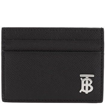 Burberry Black Alwyn TB Grainy Leather Zip Card Case 8062687 ...