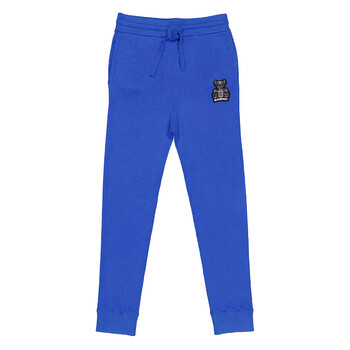 Burberry Boys Canvas Blue Cashmere Thomas Bear Track Pants, Size 10Y ...
