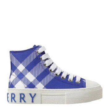 Burberry Boys Jack Check High Top Sneakers, Brand Size 33 (2 Kids ...
