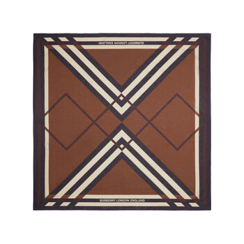Burberry Cotton Check Pattern Logo Scarf 8056096 5045628782988 ...