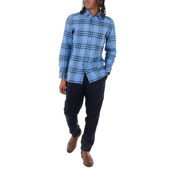 Burberry Cotton Check Pattern Shirt, Size X-Large 8071522 - Clothing ...
