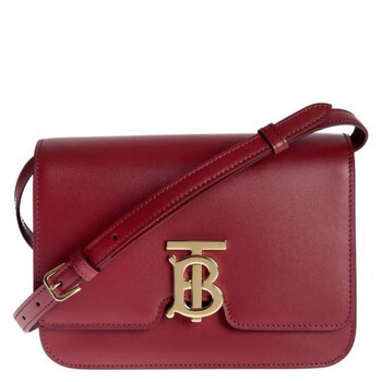 Burberry Crimson Small Leather Tb Bag 8010332 5045557123715 - Handbags ...