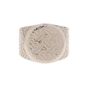 Burberry Engraved Monogram Pattern Ring Signet Ring, Size Medium ...