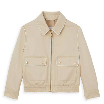 Burberry Girls Almond Beige Aria Teddy Bear Jacket, Size 12Y 8061729 ...