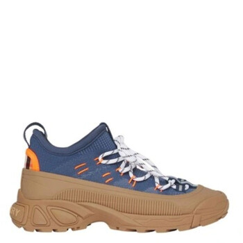 Burberry Kids Knitted Arthur Sneakers In Pebble Blue, Brand Size 29 (US ...
