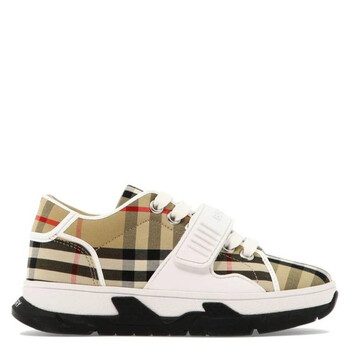 Burberry Kids Union Strap Check Pattern Sneakers Brand Size 31 US Size 13 Kids 8047484 5045627341162 Shoes Jomashop