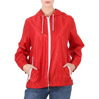 Burberry Ladies Bright Red Everton Pattern Jacket, Brand Size 10 (US ...