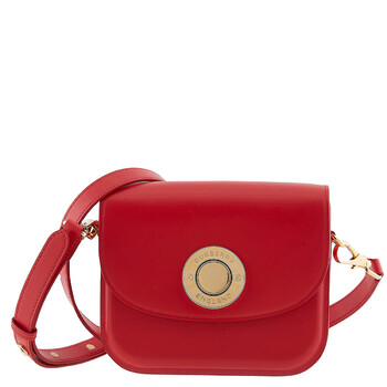 Burberry Ladies Bright Red Small Elizabeth Leather Bag 8059129 ...