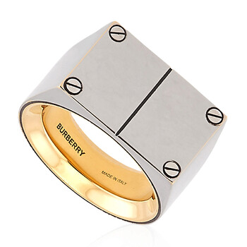 Burberry Men's Olympia Double Plaque Signet Ring, Size Small 8044587 ...