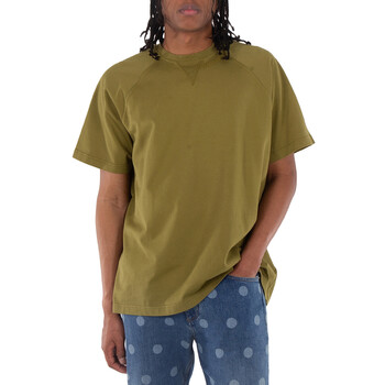 Burberry Men's Spruce Green Molesey Logo Embroidered Cotton T-shirt ...
