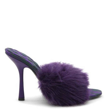 Burberry Square-Toe Highland Mules, Brand Size 35 (US Size 5) 8077380 ...