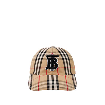 Burberry Tb Monogram Vintage Check Baseball Cap, Size Medium 8068032 - Clothing, Burberry - Jomashop