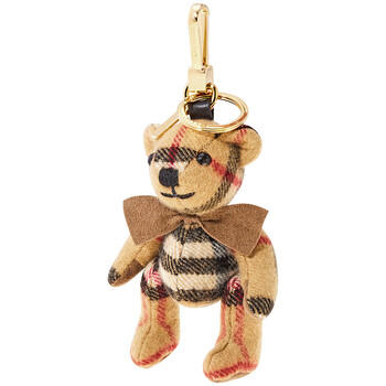 Burberry Embroidered Archive Logo Leather Key Charm 4078411 ...