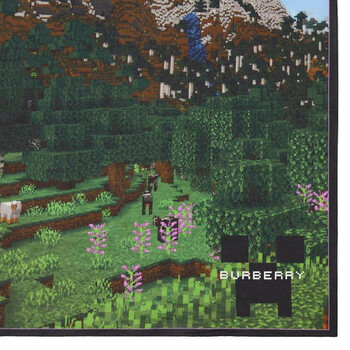 Burberry x Minecraft Landscape Print Cotton Square Scarf 8064242 ...