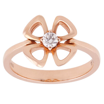 Bvlgari 18k Rose Gold Fiorever Anillo Diamond Ring, Size 56 355314 ...
