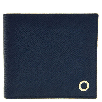 Bvlgari Blue Bifold Leather Compact Wallet 39324 8052749049231 ...