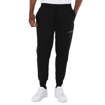 Calvin Klein Black Organic Cotton Logo Sweatpants, Size Large J318462 ...