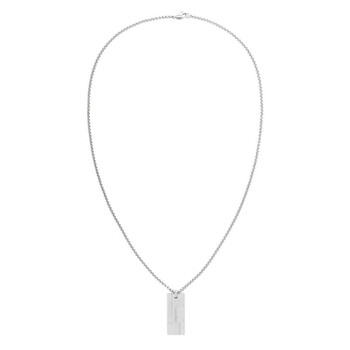 Calvin Klein Ck Logo Pendant Steel Necklace 35000058 - Jewelry, Mens ...