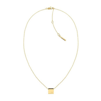 Calvin Klein Men's Gold Plated Sculpted Cube Stainless Steel Necklace ...