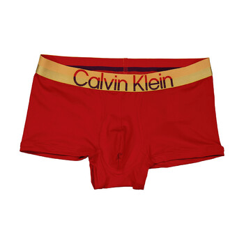 Calvin Klein Men's Rustic Red Low Rise Cotton Trunks, Size Medium ...