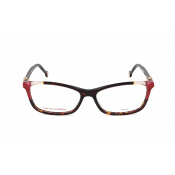 Carolina Herrera Ladies Red Rectangular Eyeglass Frames HER 0110 ...