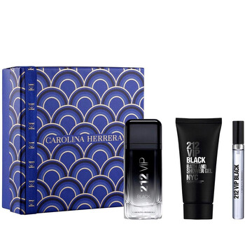 Carolina Herrera Men's 212 VIP Black Gift Set Fragrances 8411061045725 ...