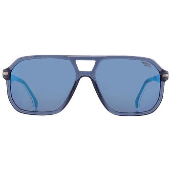 Carrera Blue Shaded Gold Mirror Browline Men's Sunglasses CARRERA 1061 ...